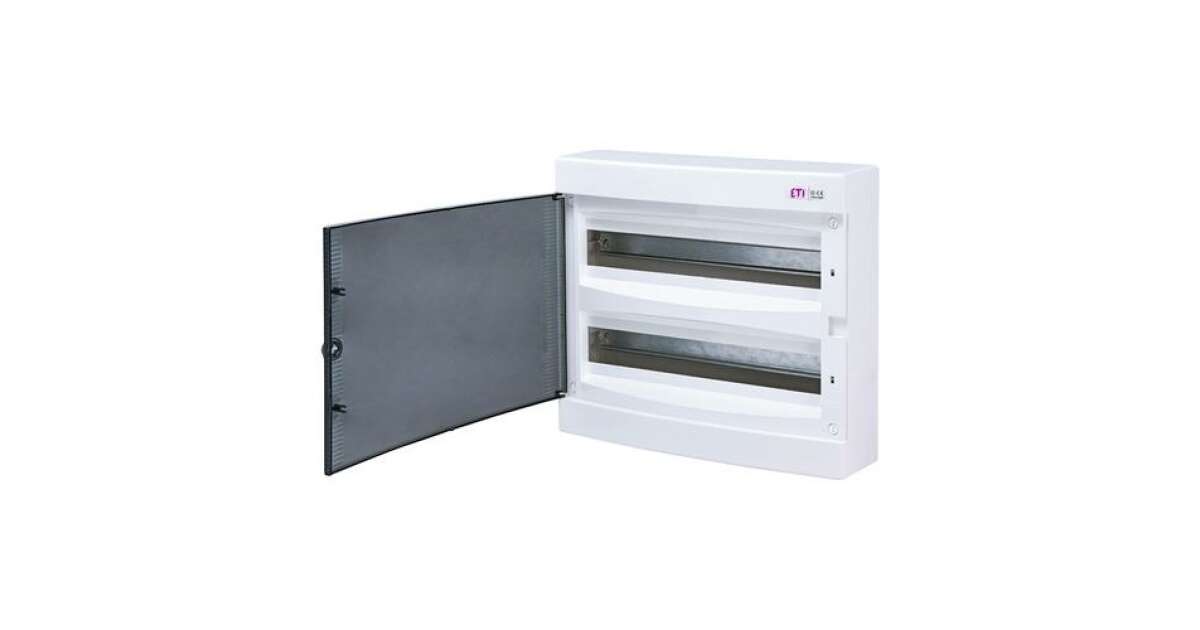 ETI lakáselosztó doboz falon kívüli 36 (2x18) modul kiselosztó IP40 ...