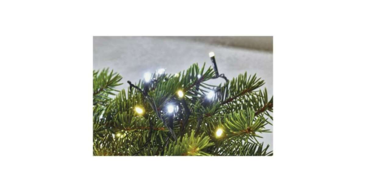 LED Christmas light string, flashing, 8 m, outdoor and indoor, warm ...