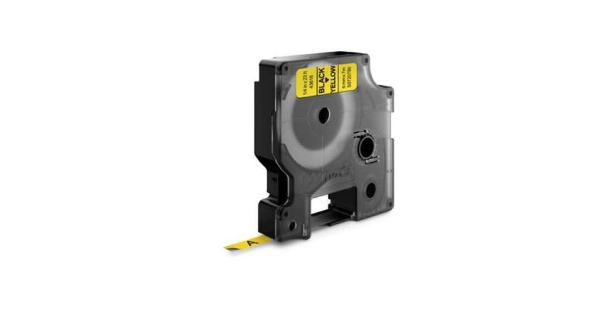 DYMO D1 -Standard Labels - Black on White - 6mm x 7m | Pepita.hu