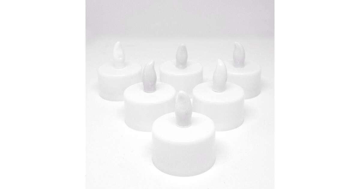 12 darabos ledes teamécses készlet – LED gyertya, meleg fehér | Pepita.hu