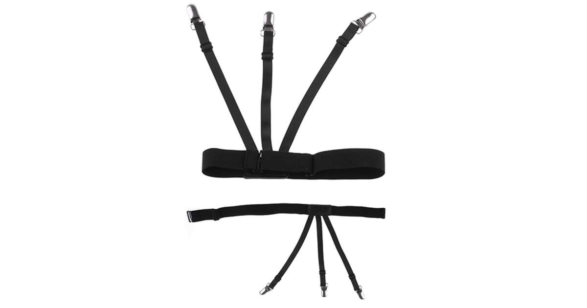 Ingtartó Hónadróger - 3 Pántos, Fekete, Nylon | Pepita.hu