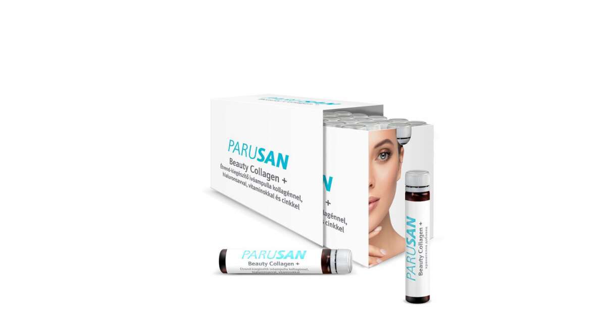 Parusan beauty collagen+ ivóampulla kollagénnel,hialuronsavval ...