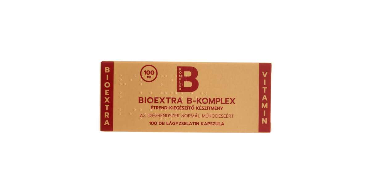 BIOEXTRA B-KOMPLEX KAPSZULA 100 DB | Pepita.hu