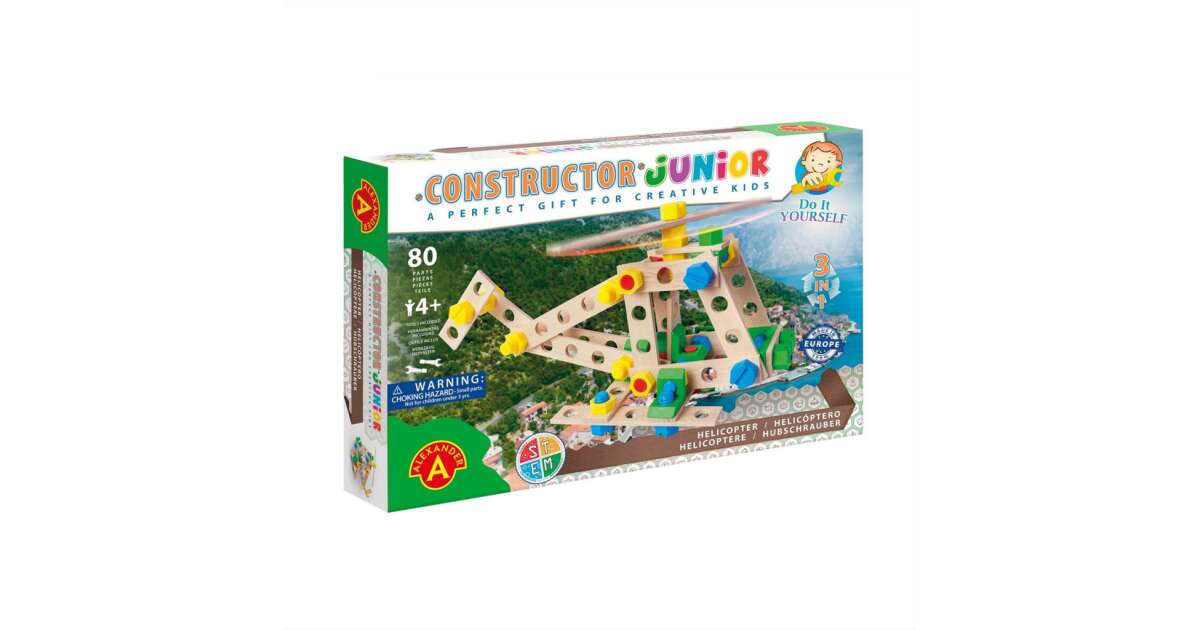 Alexander Toys Constructor Junior 3 w 1 - Zabawka konstrukcyjna ...
