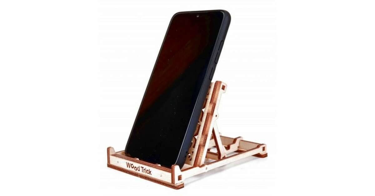 Wood Trick Stojak na telefon komórkowy Drewniany model mechaniczny 3D ...