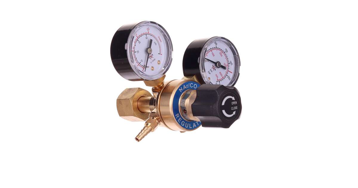 Reductor de presiune CO2 Argon AI1007, 2 manometre | Pepita.com