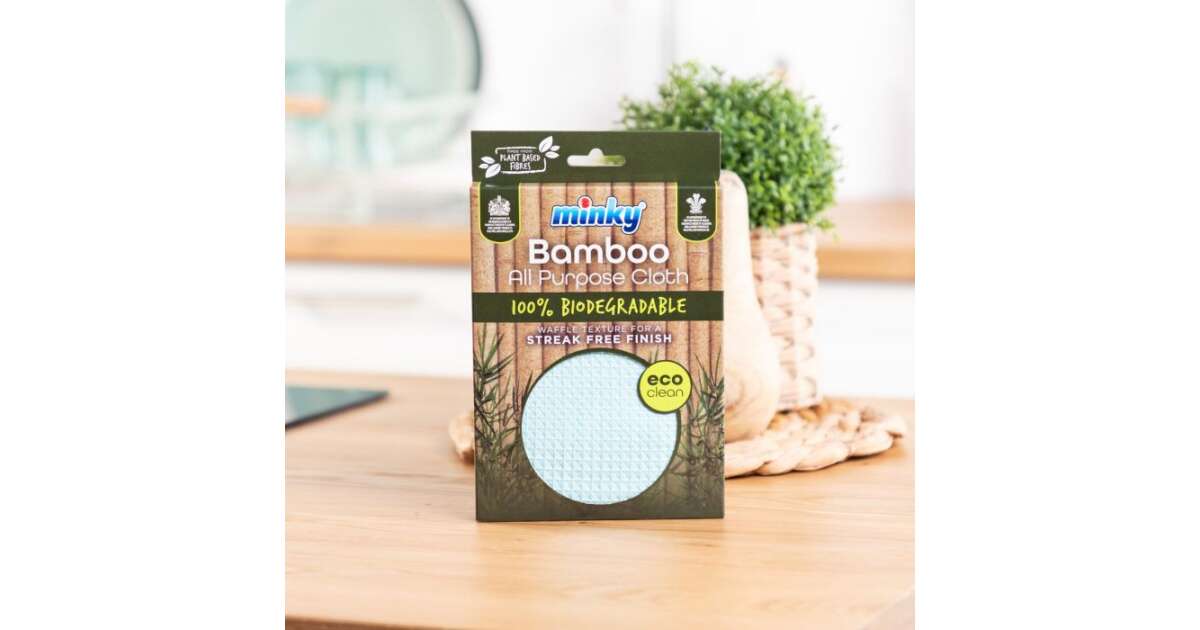 Minky Eco Bamboo Törlőkendő 100% lebomló - csíkmentes befejezés | Pepita.hu