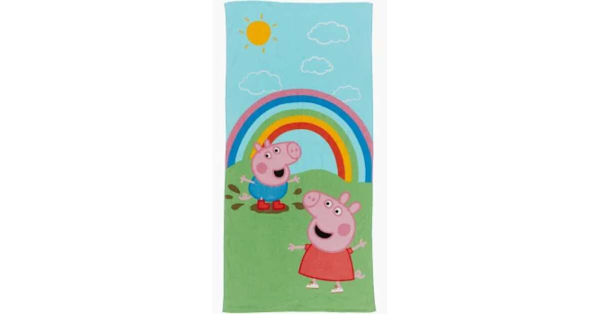 Peppa Malac Fürdőlepedő - 70x140 cm | Pepita.hu