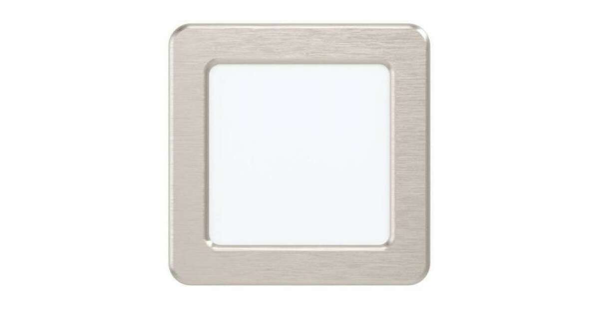 LED panel , 5.5W , süllyesztett , négyzet , meleg fehér , nikkel keret ...