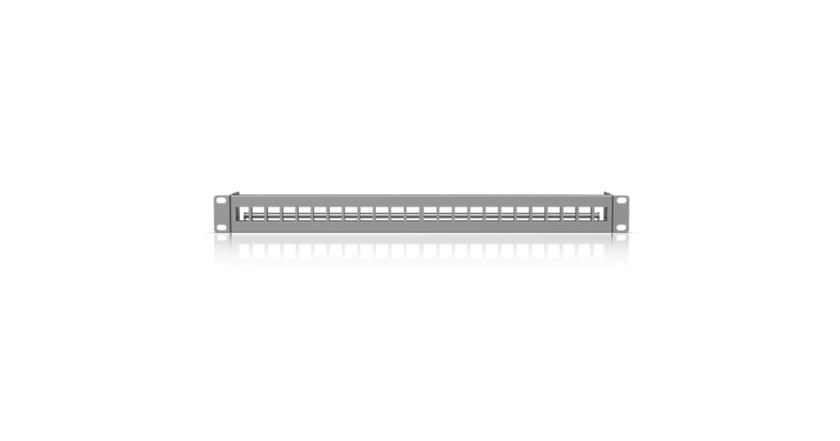 Ubiquiti Rack mount 24-port blank keystone patch panel | Pepita.com