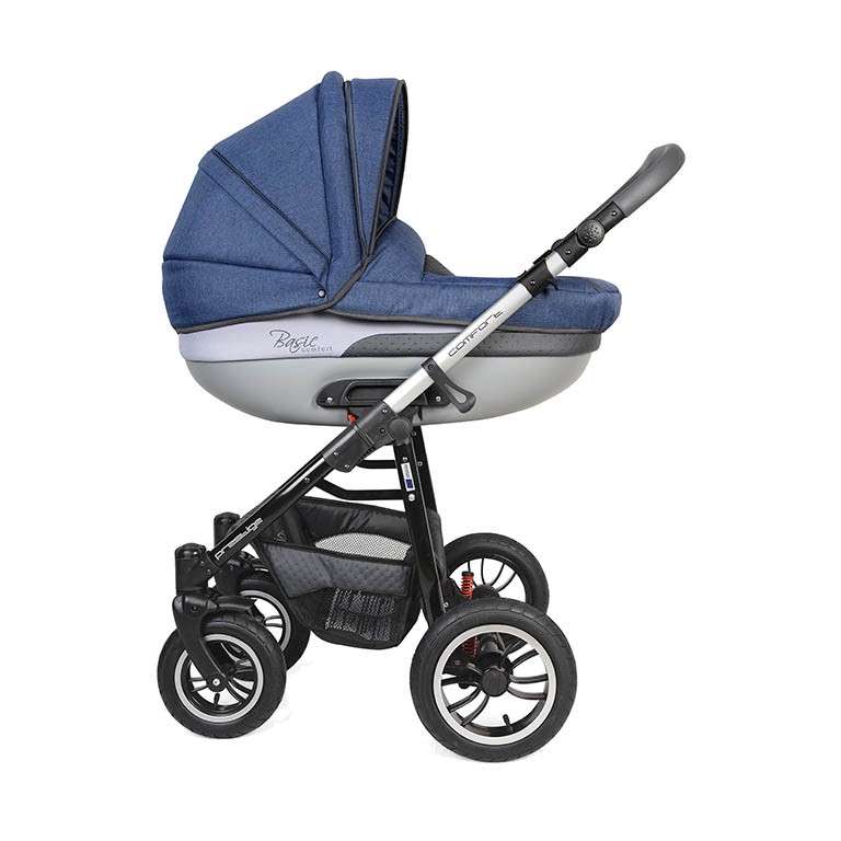 Dorjan Basic Comfort Leather VIP 3in1 multifunkciós Babakocsi #kék ...