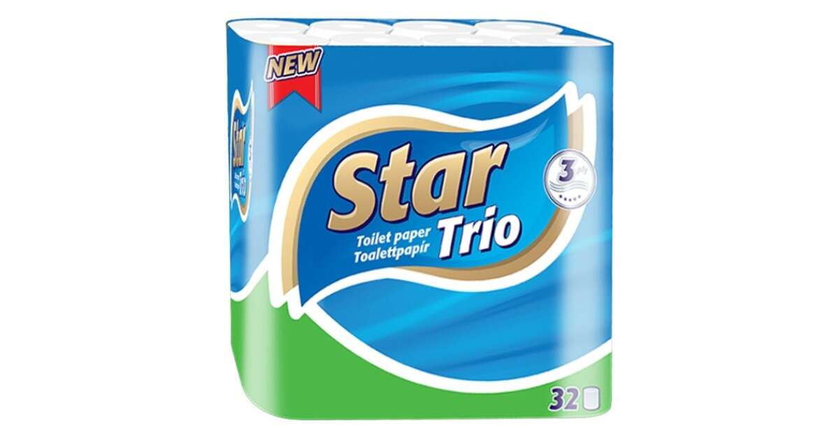 Toalettpapír STAR Trio 3 rétegű 32 tekercses | Pepita.hu