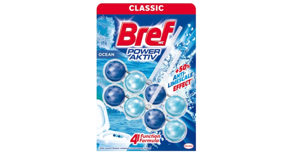 Bref Power Aktiv Ocean WC Illatosító Golyó - 2x50g | Pepita.hu