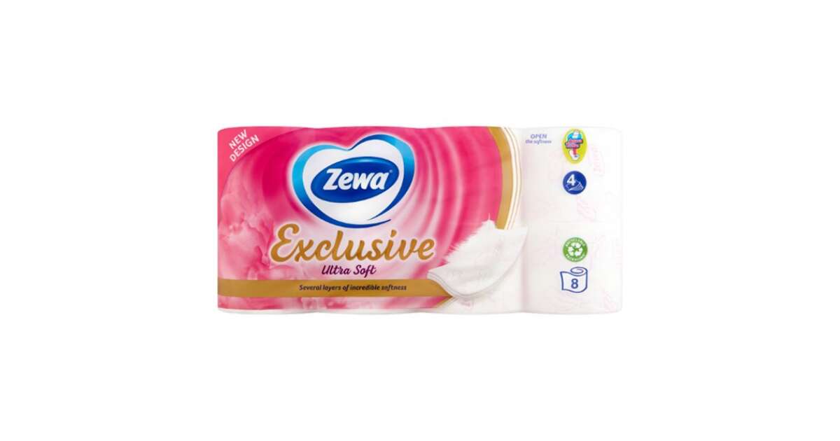 ZEWA Ultra Soft Toalettpapír - 4 Rétegű - 8 Tekercs | Pepita.hu