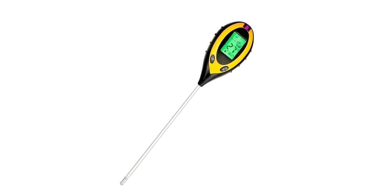 Sondă digitală pentru sol, tester de sol, termometru, pH-metru 4în1 ...