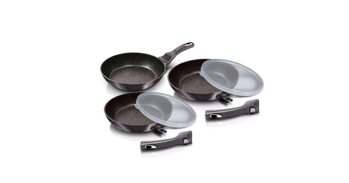 Berlinger Haus Metallic Line Carbon Pro serpenyő szett 5 részes ...
