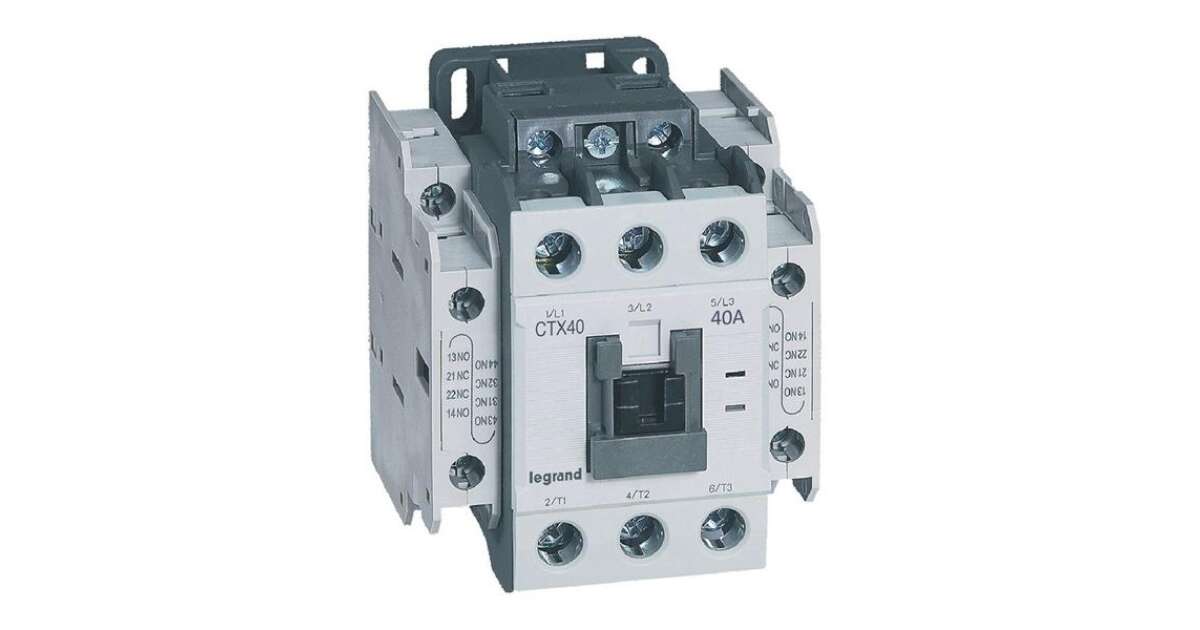 Legrand 416136 CTX3 3P 40A 2Z+2NY 230V AC ipari mágneskapcsoló | Pepita.hu