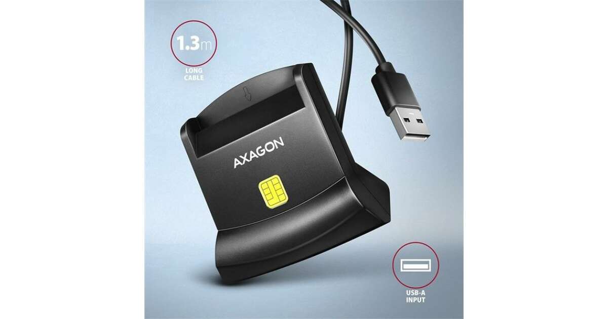 Axagon CRE-SM4N USB Smart card StandReader cititor de carduri ...