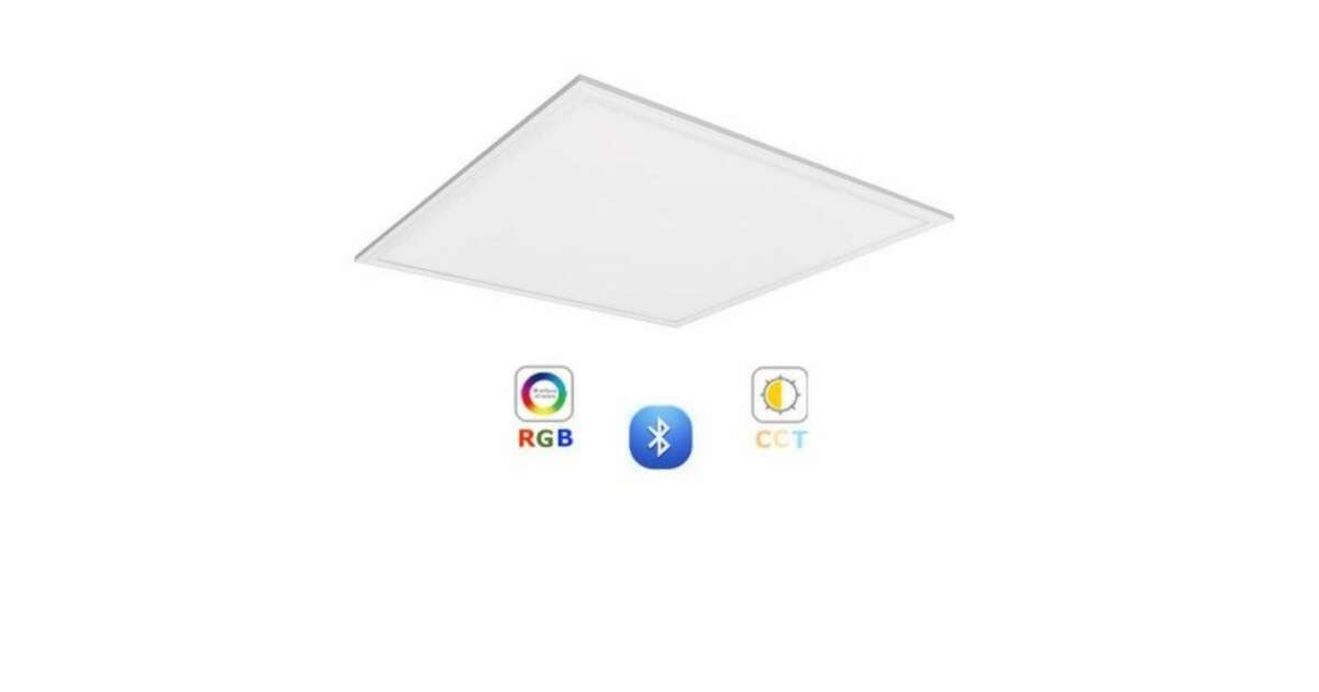 RGB-CCT LED panel , 600 x 600 mm , 40W , süllyesztett , négyzet ...