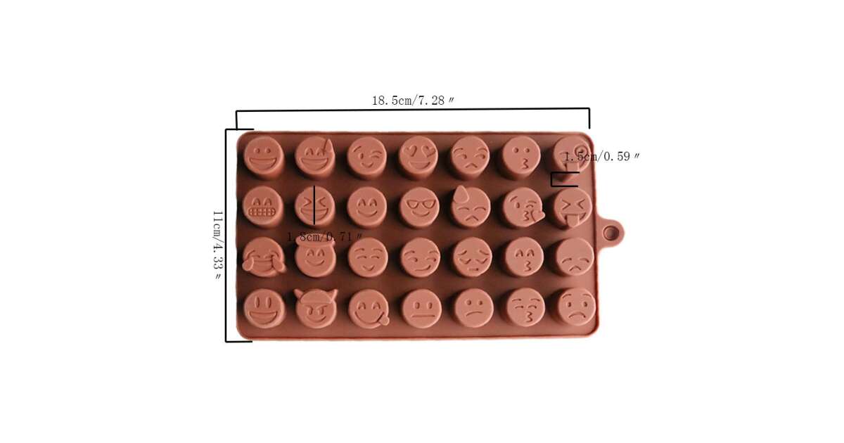 Emoji Szilikon Sütőforma - 28 db | Pepita.hu