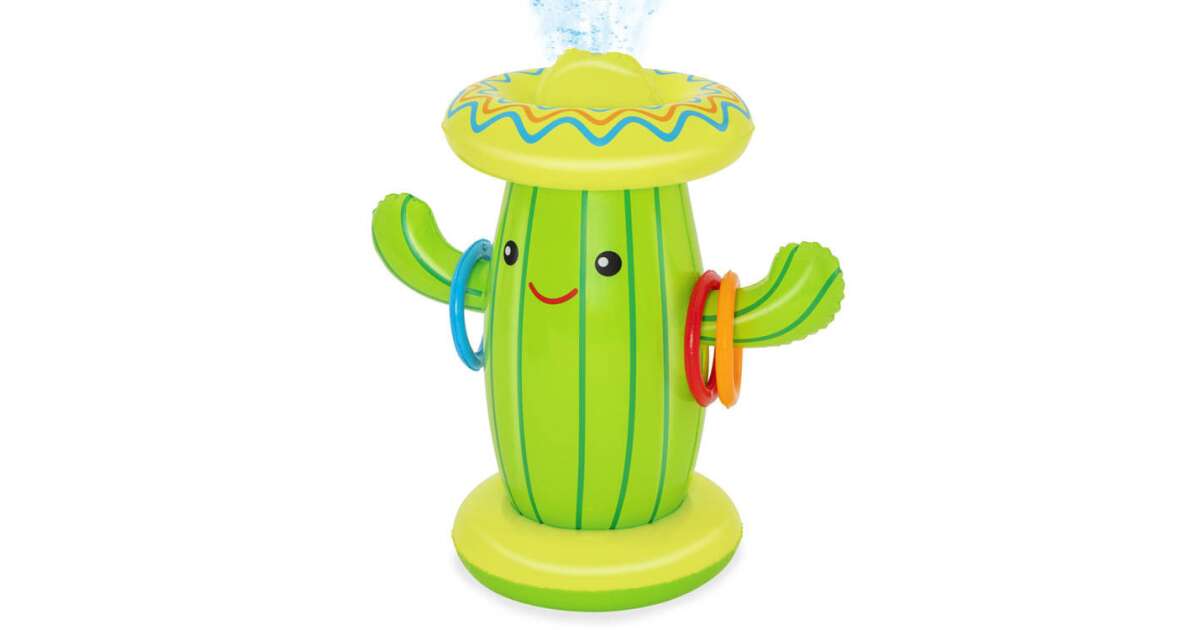 Bestway Надуваем басейн за деца, Sweet & Spiky Cactus sprinkler, 1,05 м ...