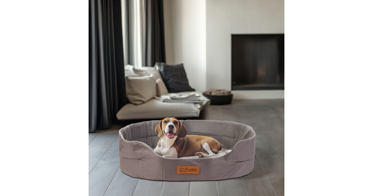 Pat pentru caini - 67 x 50 x 12 cm - gri | Pepita.com