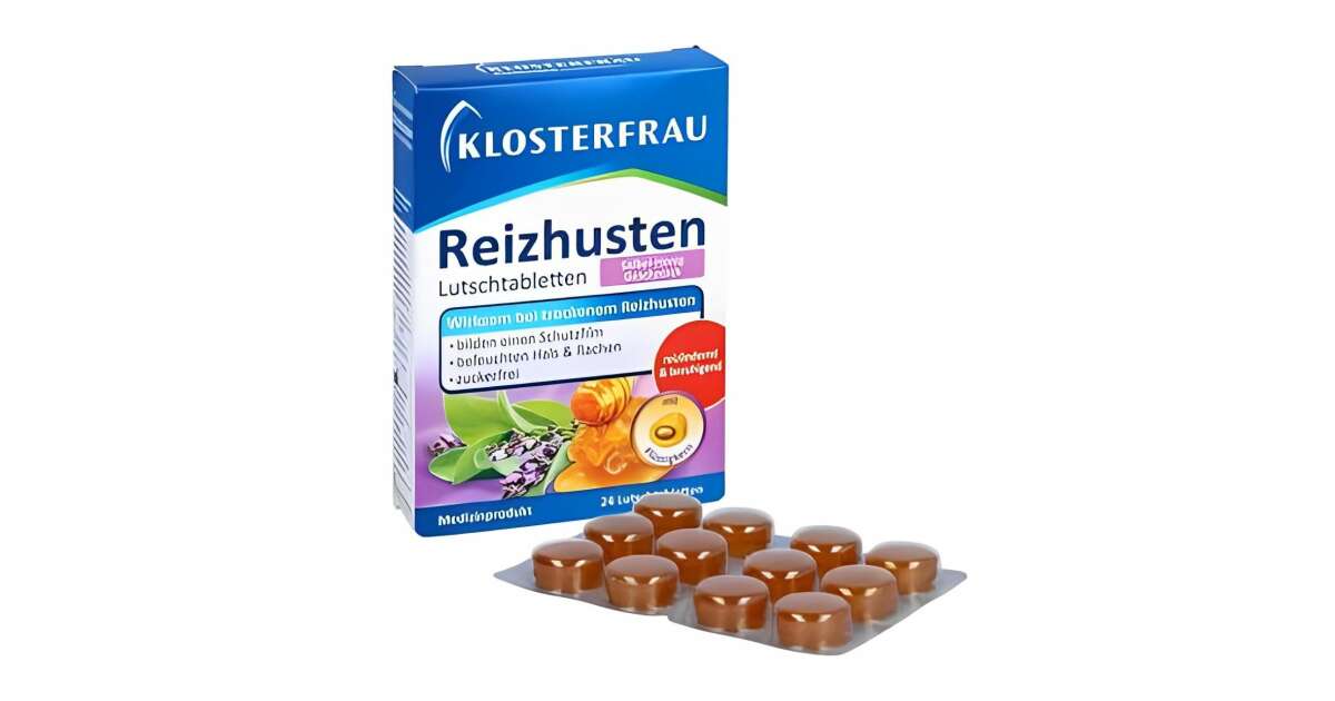 Pastile pentru tuse iritabila Klosterfrau Salvie-Miere, 24 buc | Pepita.com