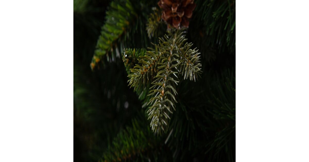 Artificial Caucasian Fir Tree with Pine Cones, PE+PVC, 180 cm, Green ...
