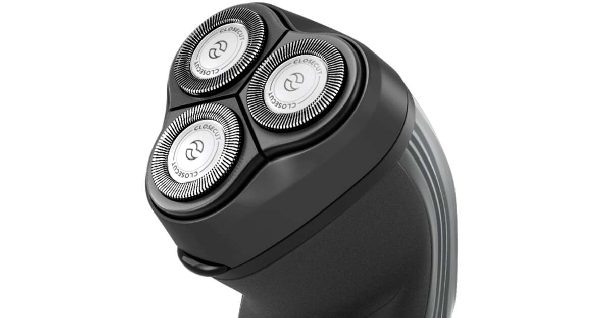 Capete de rezerva pentru trimmer Philips HQ56/50, 3 buc, CloseCut, Inox ...