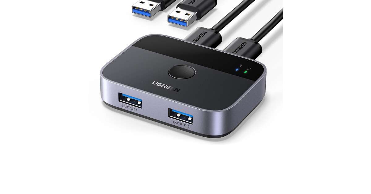 Ugreen CM757 2 az 1-ben USB hub 2x USB-A 3.0 (bemenet) / 2x USB-A ...
