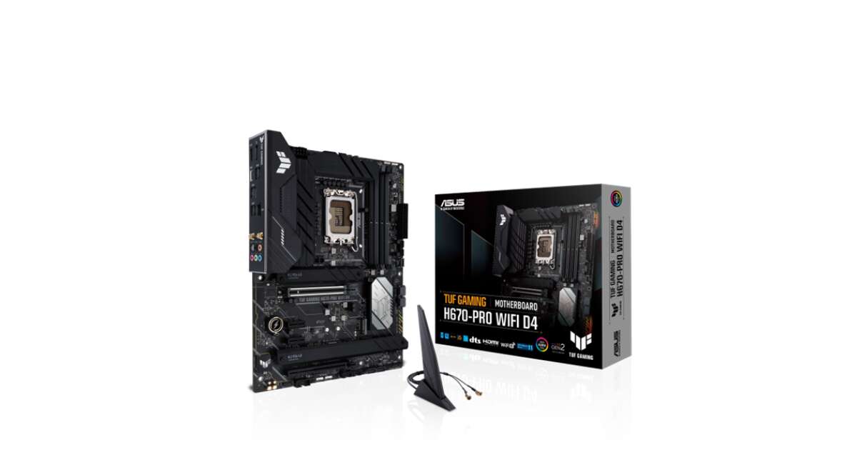 Asus alaplap s1700 tuf gaming h670-pro wifi d4 intel h670, atx TUF ...