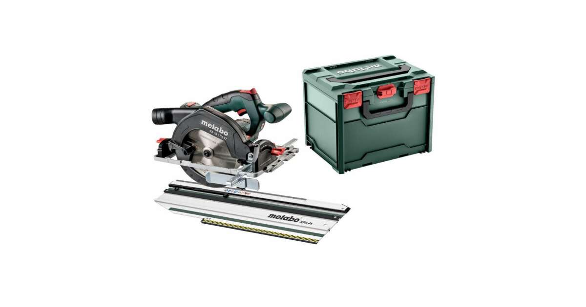 Metabo SET KS 18 LTX 57 Akkus kézi körfűrész Vágási mélység max. (90 ...