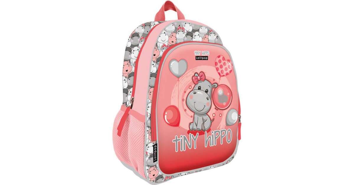 Lizzy Card Lollipop Tiny Hippo Iskolatáska - 40,5x14x30,5 cm | Pepita.hu