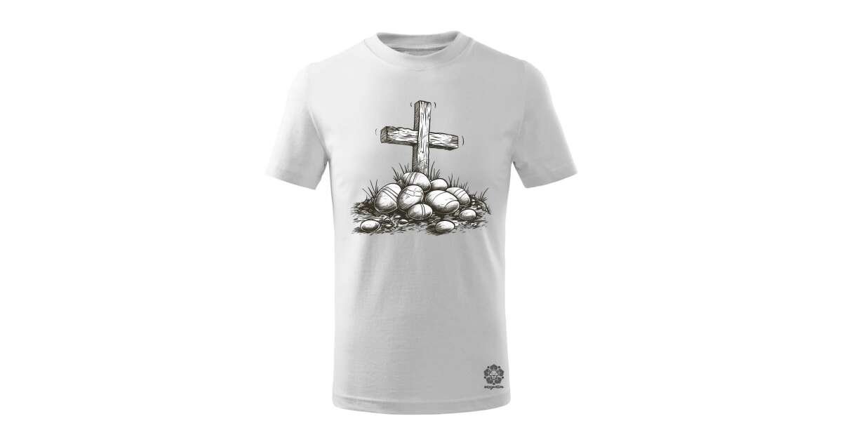 Húsvéti kereszt rajz v3 gyerek póló - 11 szín, 4-12 éves | Pepita.hu