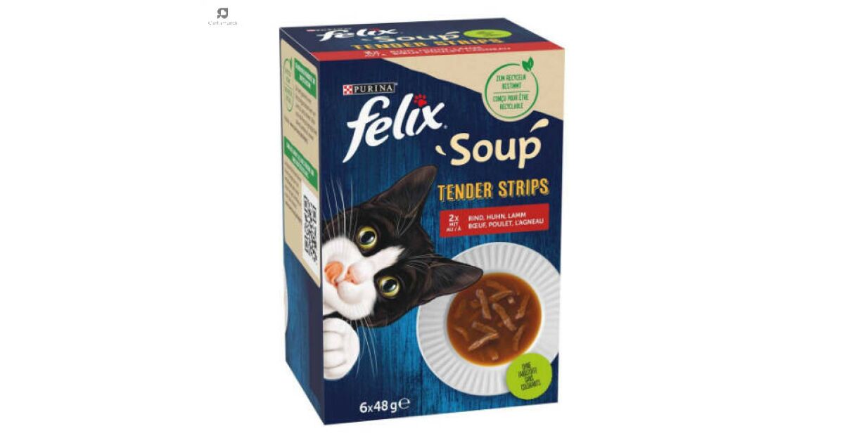 FELIX SOUP ORIGINAL KATZENFUTTER HAUSGEMISCHTE AUSWAHL 6X48G | Pepita.com