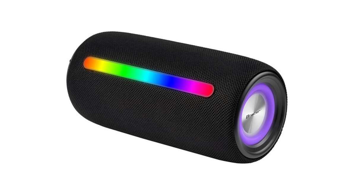 Stripe Bluetooth Hangszóró - TWS - RGB - Fekete | Pepita.hu