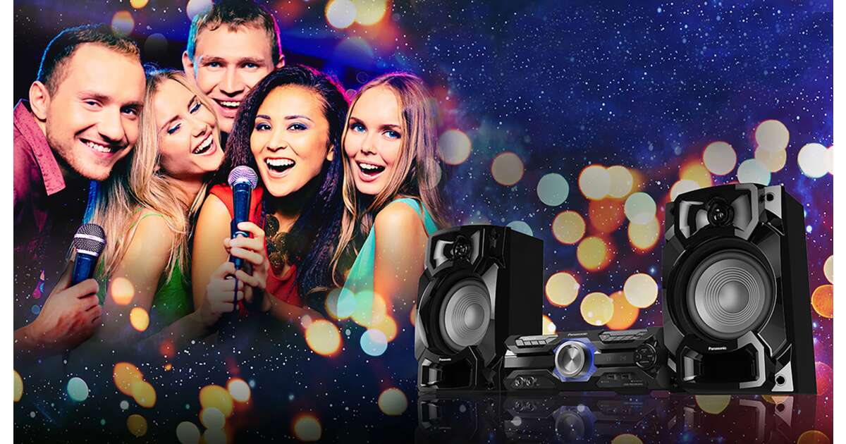 Mini HiFi systém Panasonic SC-AKX520 čierny | Pepita.com