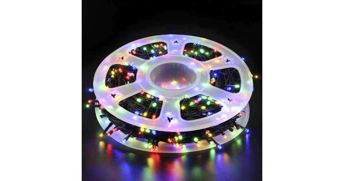 LED Fényfüzér - Színes - 50m - 300 LED | Pepita.hu