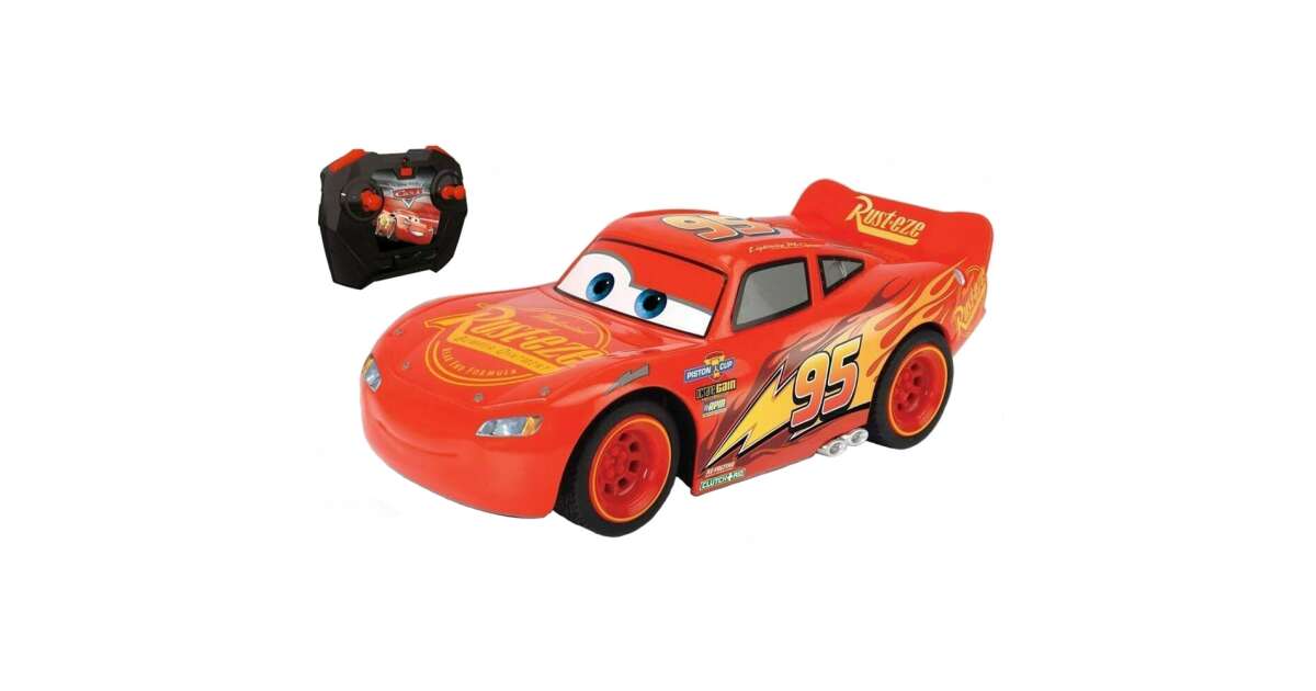 Dickie Toys Cars 3 Turbo Racer Lightning McQueen távirányítós autó ...