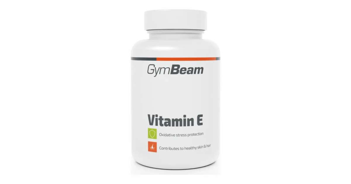 E-vitamin (tokoferol) - 60 kapszula - GymBeam (HMLY-28352-1-unflavored ...