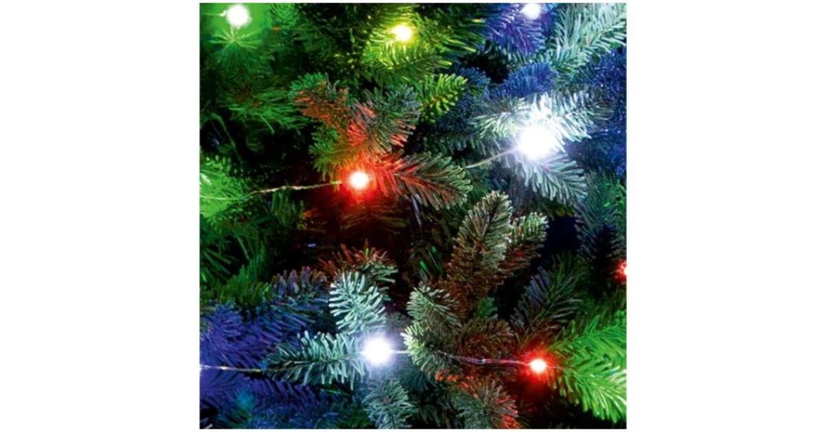MicroLED Fényfüzér - Színes - 10 méter - 100 LED | Pepita.hu