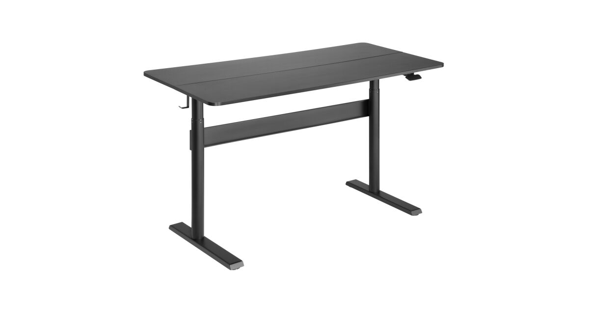 Birou cu blat de masă 140x68cm Ergo Office, arc cu gaz, reglabil pe ...