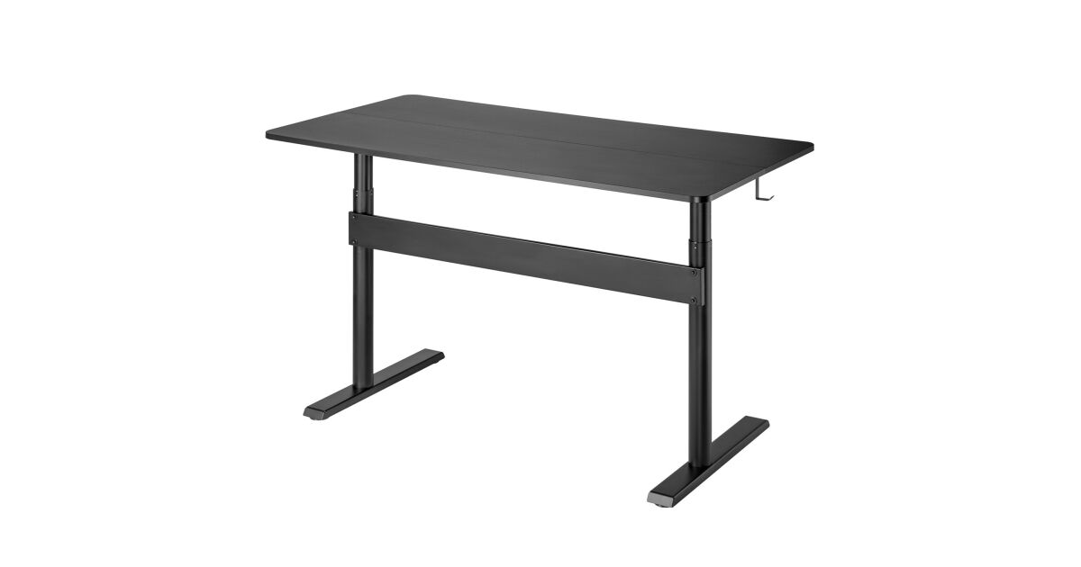 Birou cu blat de masă 140x68cm Ergo Office, arc cu gaz, reglabil pe ...