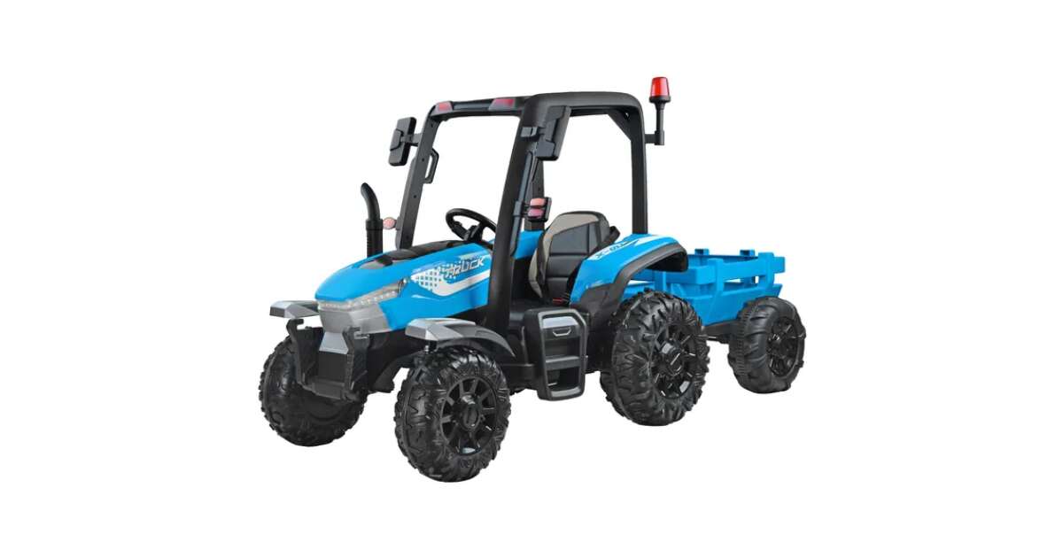 Nagy traktor 4x4 pótkocsival és távirányítóval gyerekeknek | Pepita.hu