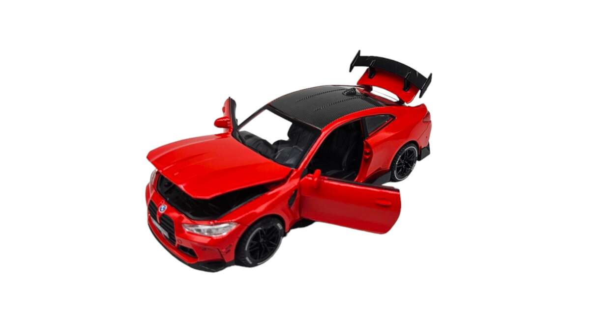 Masina metalica tip BMW M4, Usi mobile, Capota si portbagaj care se ...