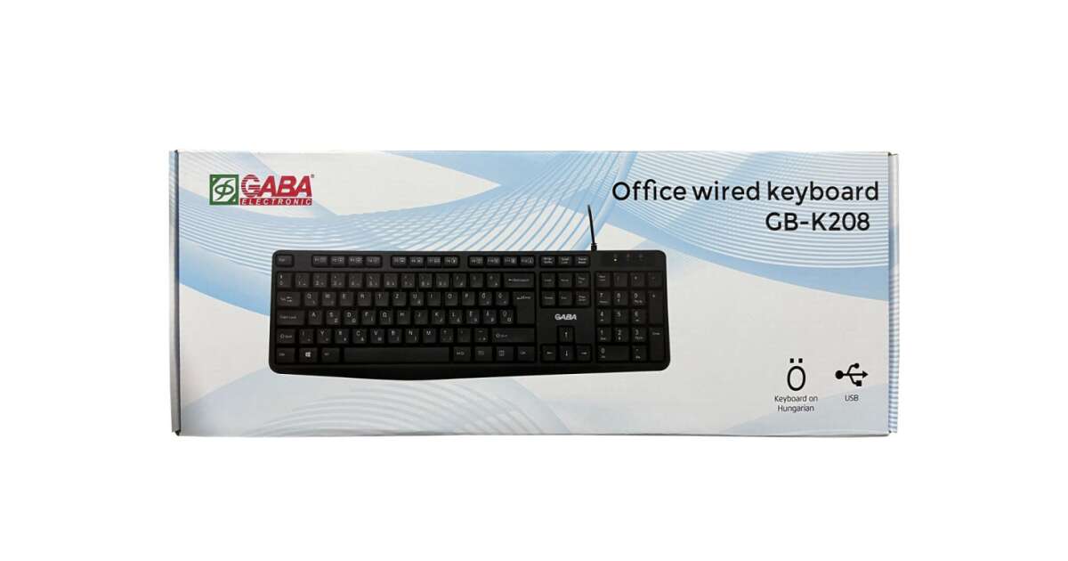 Gaba Office wired keyboard, HUN | Pepita.hu