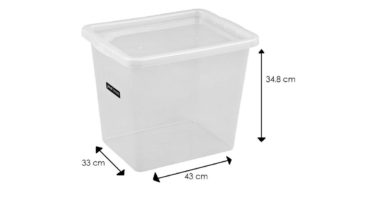 Cutie de depozitare IRIS Basic Box 31 litri cu capac 22970800 | Pepita.com