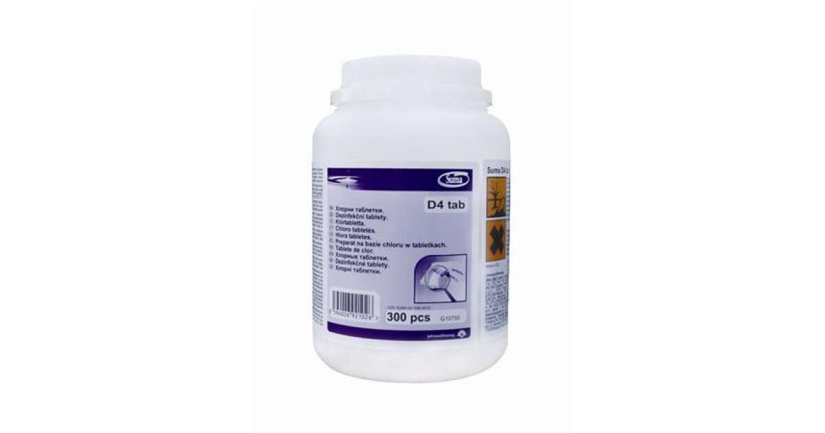 Suma D4 klórtabletta (300 db) | Pepita.hu