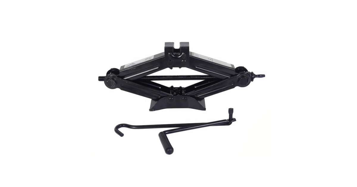 Fekete Ollós Autó emelő, 1,5 tonna teherbírással és emelő karral ...