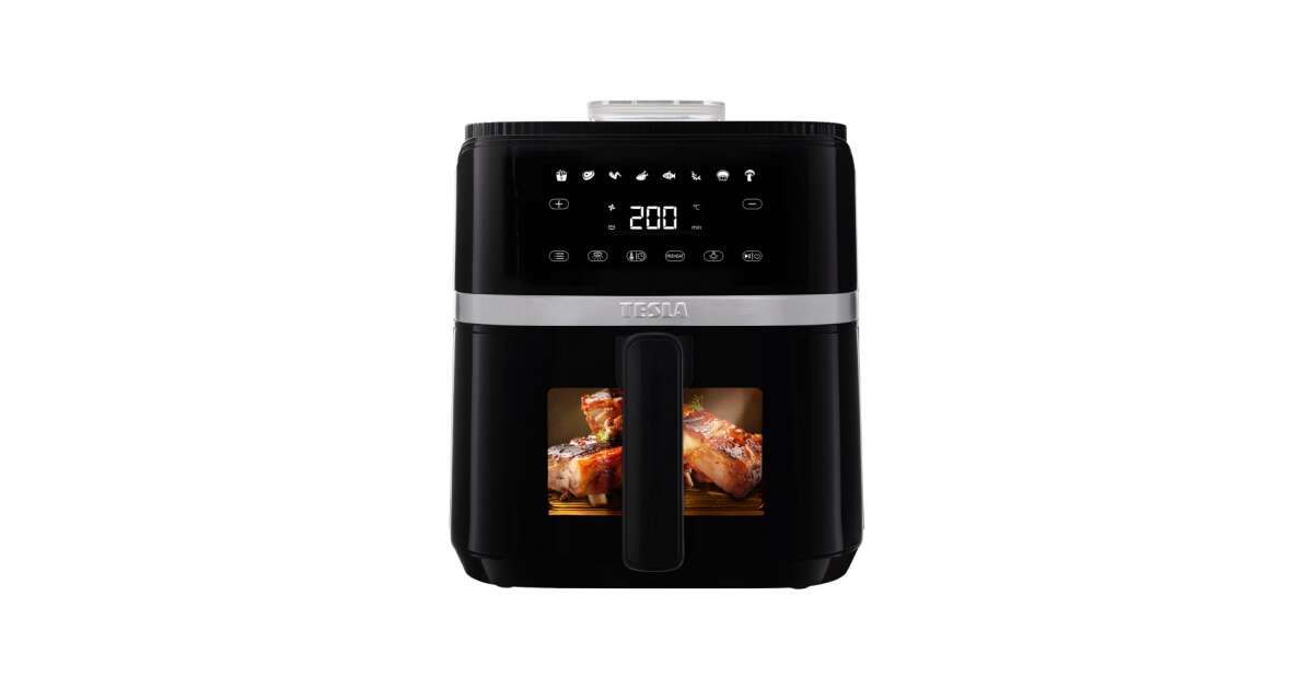 TESLA AirCook Q65 XL Pro Multifunkcionális digitális forró levegő sütő ...